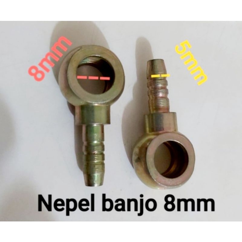 Jual Nepel baut solar nepel banjo 8mm 8 mm 8 mili | Shopee Indonesia