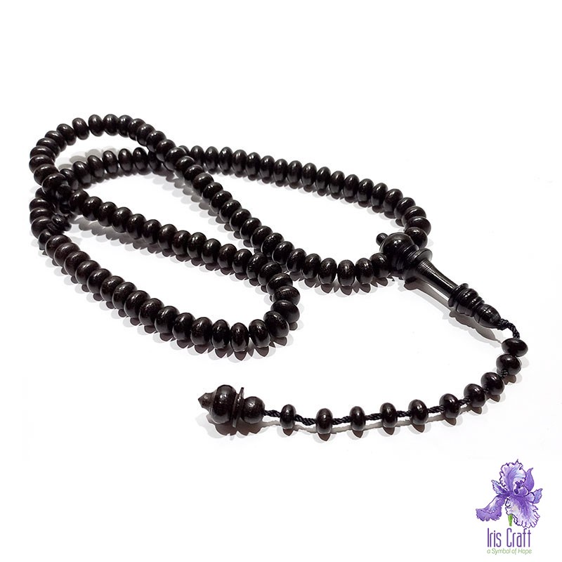 Jual Tasbih Kayu Hitam Galih Kelor Hitam / EBONI ASLI kalimantan HITAM ...