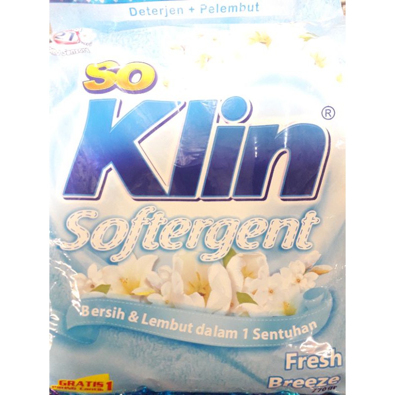 Jual SO KLIN detergen bubuk 770gr | Shopee Indonesia