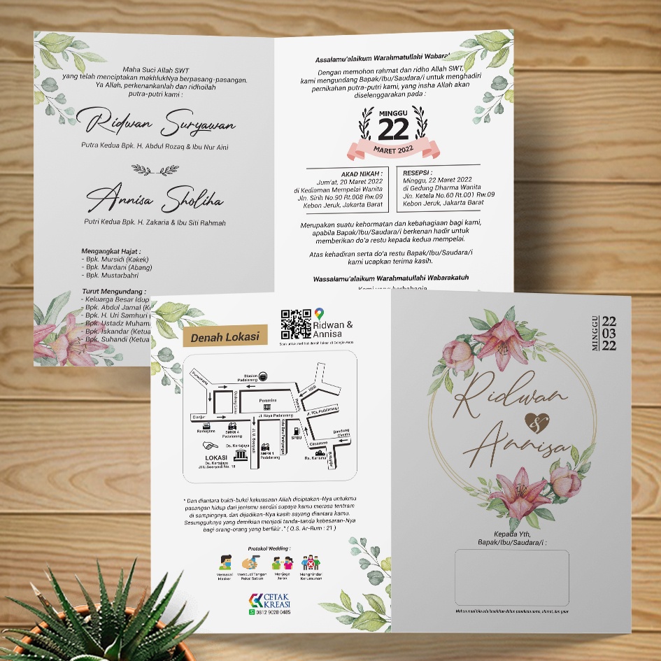 Jual Undangan Pernikahan / Undangan Murah / Undangan Rustic / Undangan ...
