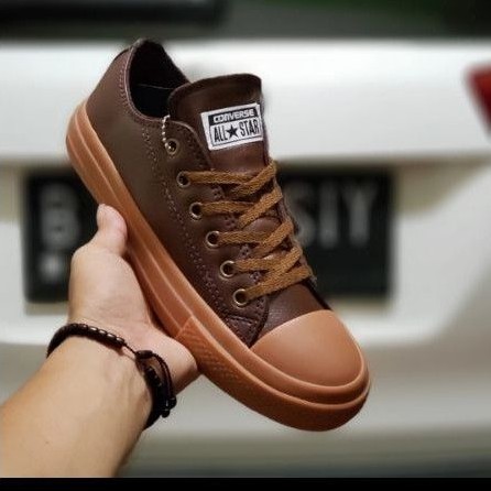Jual sepatu sneakers pria converse kulit low ukuran 36 37 38 39 40 41 ...
