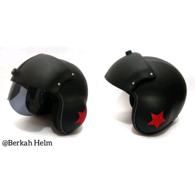 Jual Helm pilot visor/Helm retro/Helm pilot | Shopee Indonesia