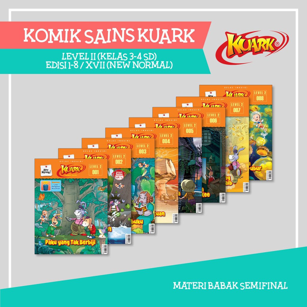 Jual PAKET KOMIK SAINS KUARK SEMI FINAL OLIMPIADE SAINS KUARK 2021 LEVEL II - NEW NORMAL ...