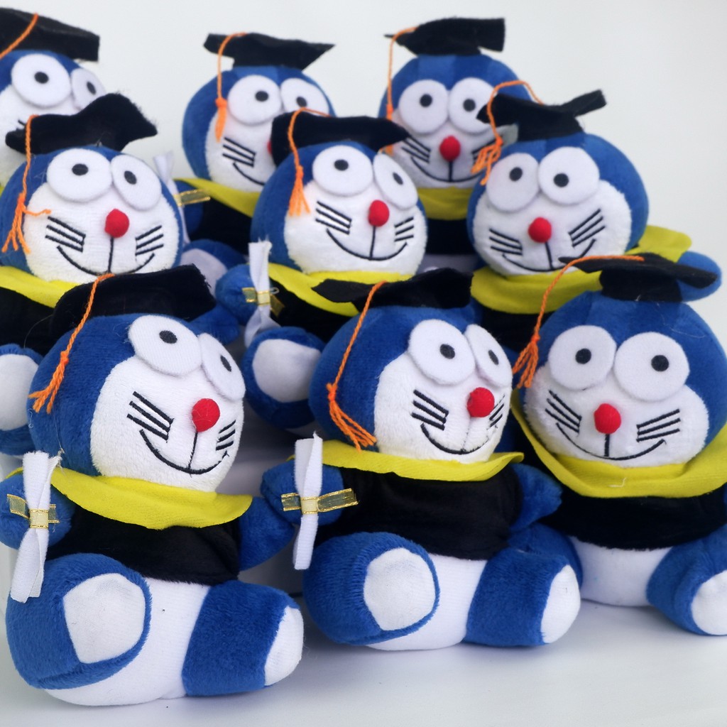 Jual Boneka Wisuda Mini Doraemon Mini / Doraemon Wisuda Kecil Kualitas ...