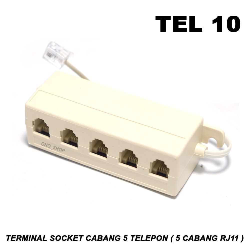 Jual Terminal Socket Cabang 5 Telepon ( 5 Cabang RJ11 ) | Shopee Indonesia