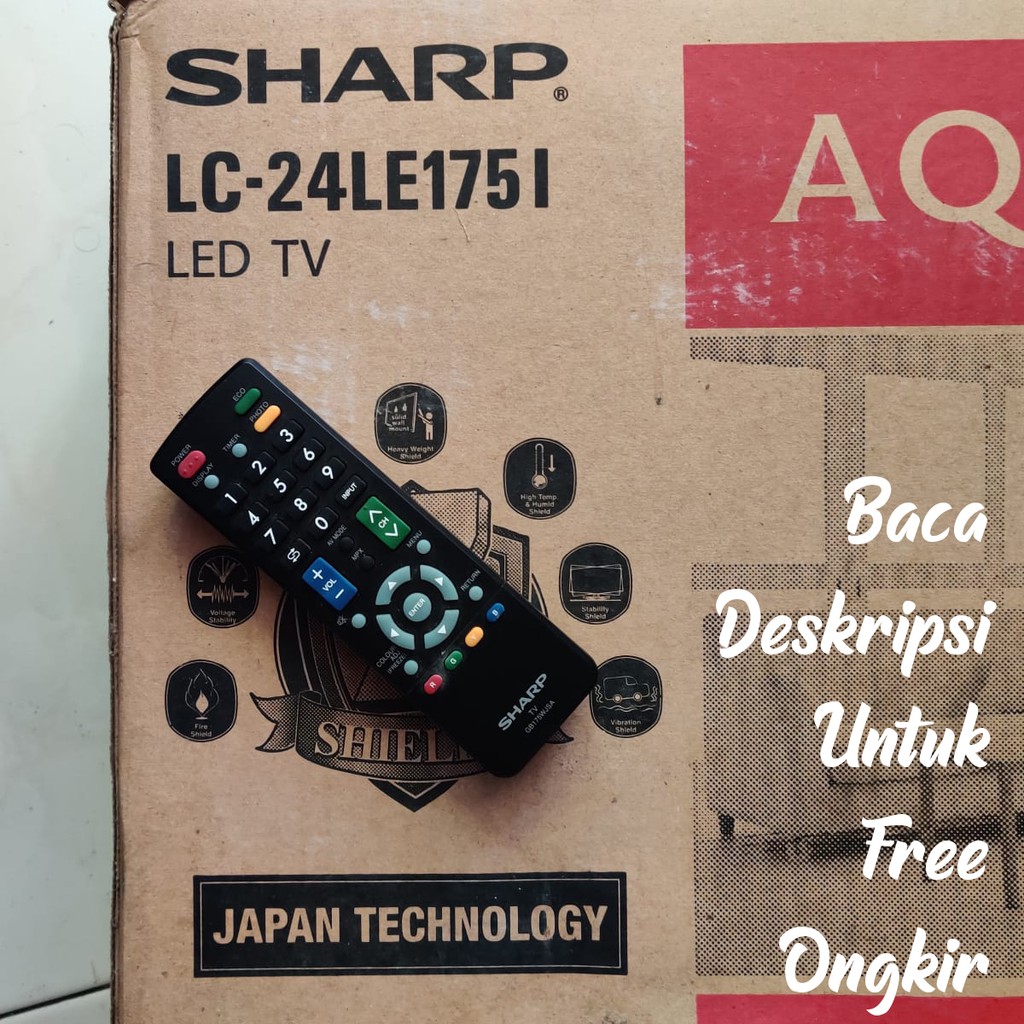 Jual Remote TV LED Sharp LC-24LE175I 24 Inch Indonesia|Shopee Indonesia