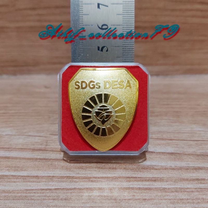 Jual Pin Kemendes SDGs Kuningan Magnet Pin SDGs Kemendes Magnet + Box Pin | Shopee Indonesia