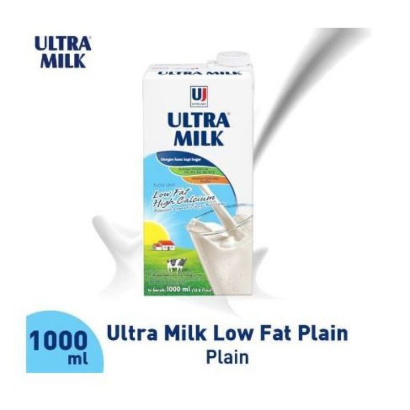 Jual SUSU UHT ULTRA MILK 1 LITER LOW FAT | Shopee Indonesia