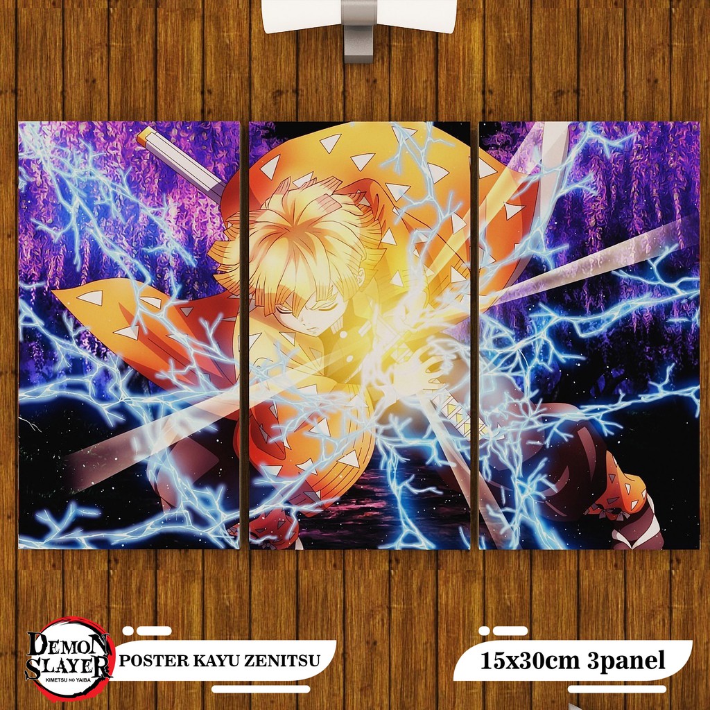 Jual Poster Zenitsu Demon slayer / Kimetsu no yaiba / Anime / Poster ...