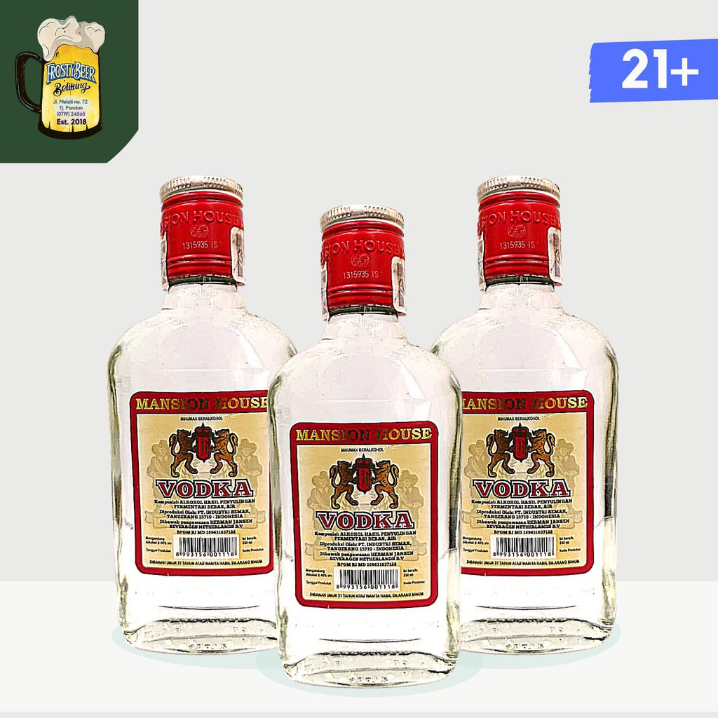 Jual Mansion House Vodka 40% 250 ml - Original Legendaris | Shopee ...