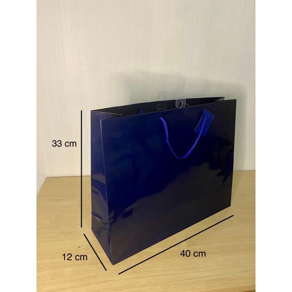 Jual Paper bag Laminasi Biru Polos | Shopee Indonesia