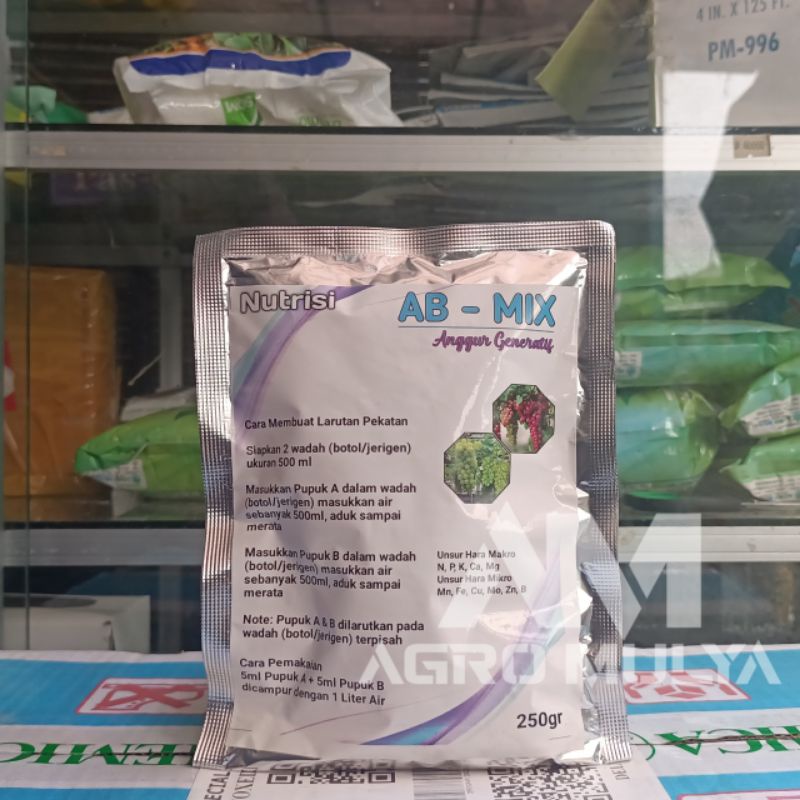 Jual Nutrisi AB MIX anggur generatif 250gr untuk pekatan A 500ml + B ...