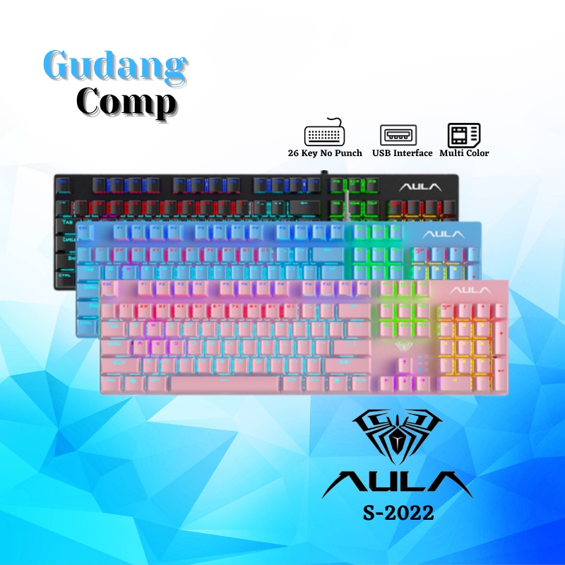 Jual Aula S-2022 / S2022 Mechanical Keyboard Gaming Wired | Shopee ...