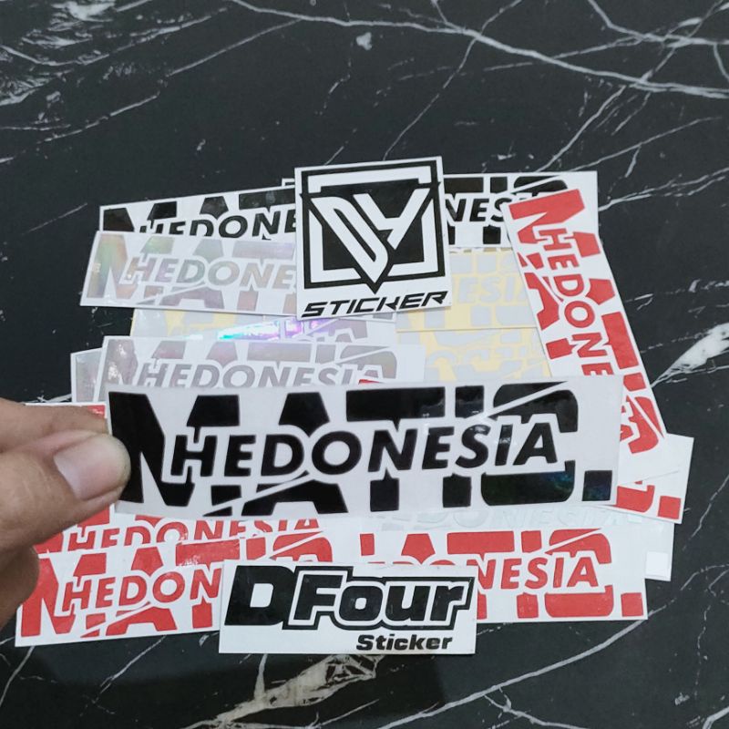 Jual STICKER MATIC HEDONESIA CUTTING | Shopee Indonesia