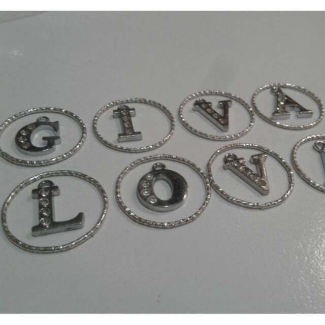 Jual Ring huruf gerigi silver 2,8 cmm | Shopee Indonesia