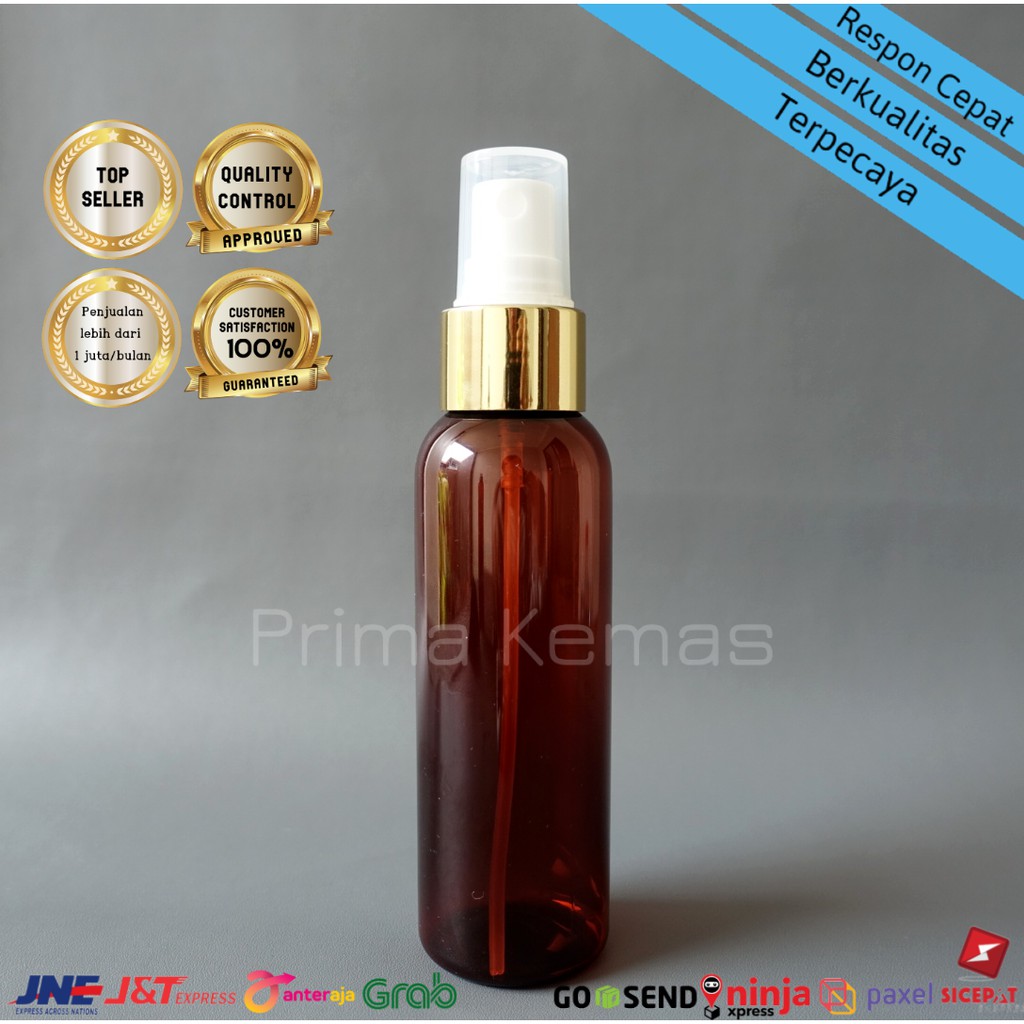 Jual Botol Sprayer 100 ml - botol kosmetik 100 ml - botol skincare Pet ...