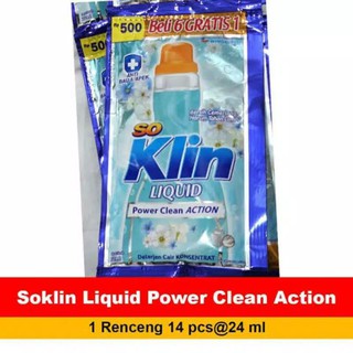 Jual so Klin liquid | so Klin cair sachet 500 | isi 12 pcs | Shopee ...