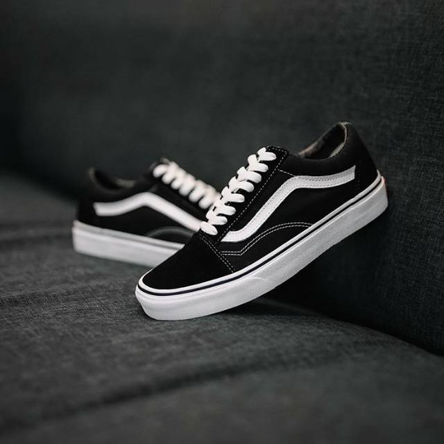Vans Old Skool Black White Classic 100 Legit Original Bnib Shopee