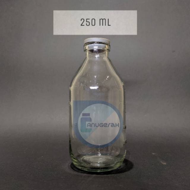 Jual Botol kaca asi 250 ml botol infus 250 ml | Shopee Indonesia