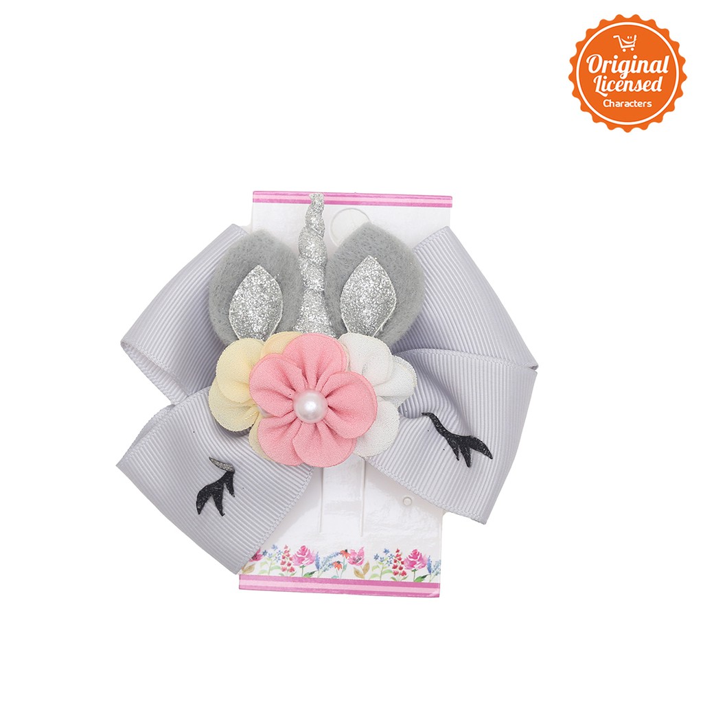 Jual Character Land - Emily Unicorn Hairclip (each) Light Grey | Shopee ...
