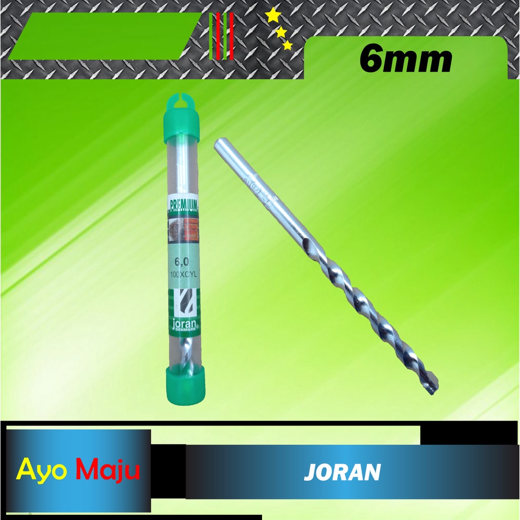 Jual JORAN 6mm Mata Bor Beton Masonry Drill Joran 6 mm | Shopee Indonesia