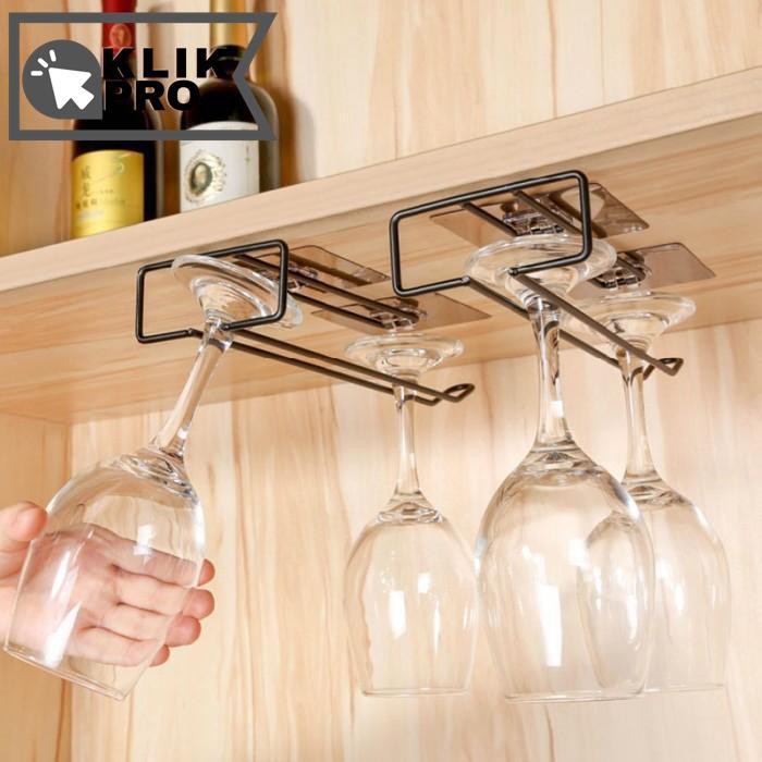 Jual Rak Gelas Wine Gantung Rak Besi Holder Gantungan Wine Glass Hanger Indonesia|Shopee Indonesia