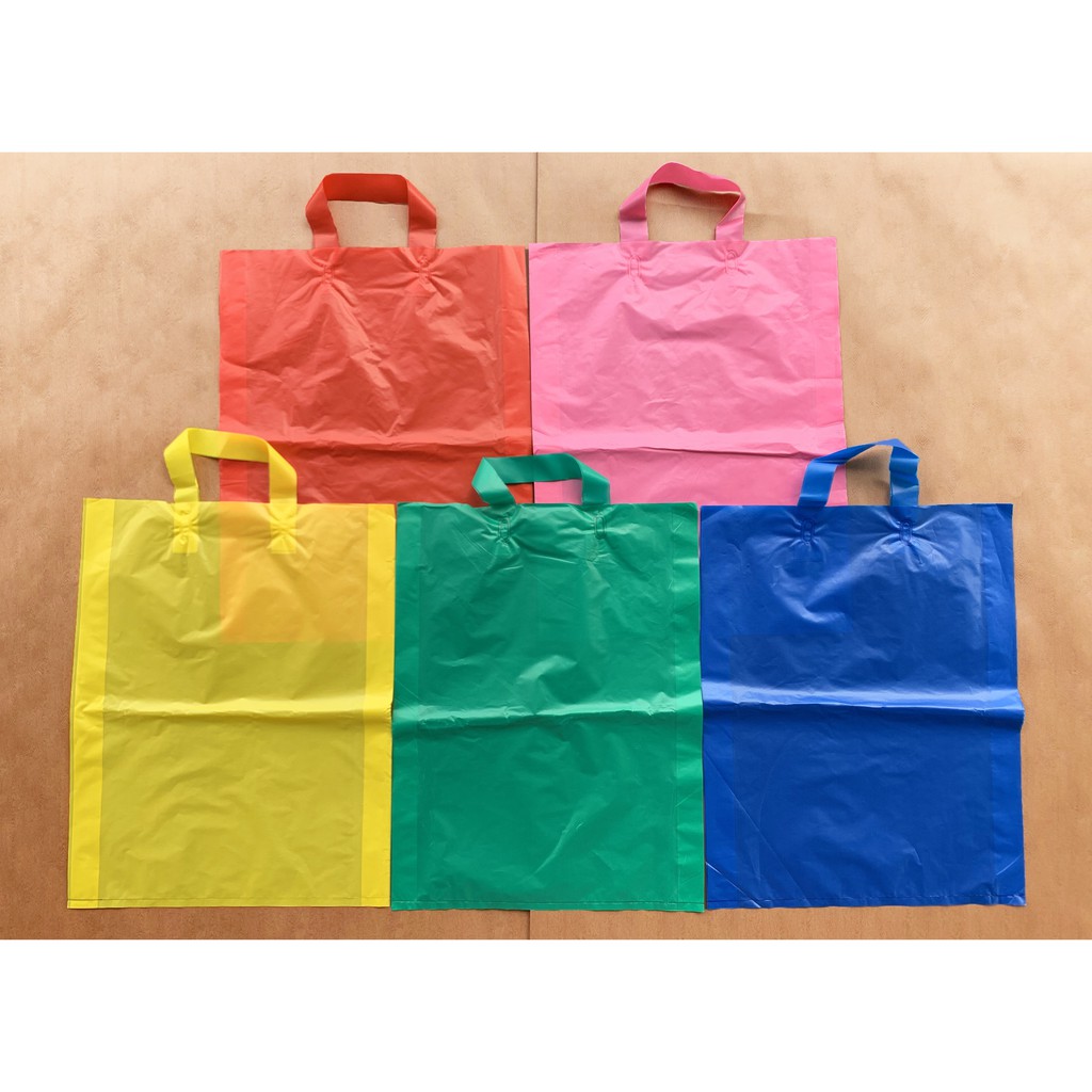 Jual (100 pcs) HD Shopping Bag Warna 35x45 / Tas Plastik Warna Ukuran ...