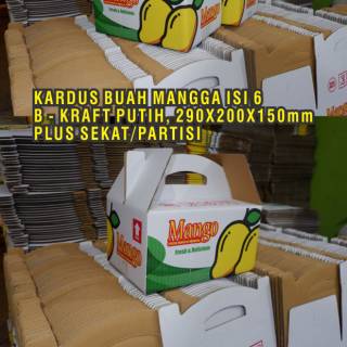 Jual 500 pcs KARDUS BOX Buah MANGGA isi 6 model jinjing 29x20x15cm ...