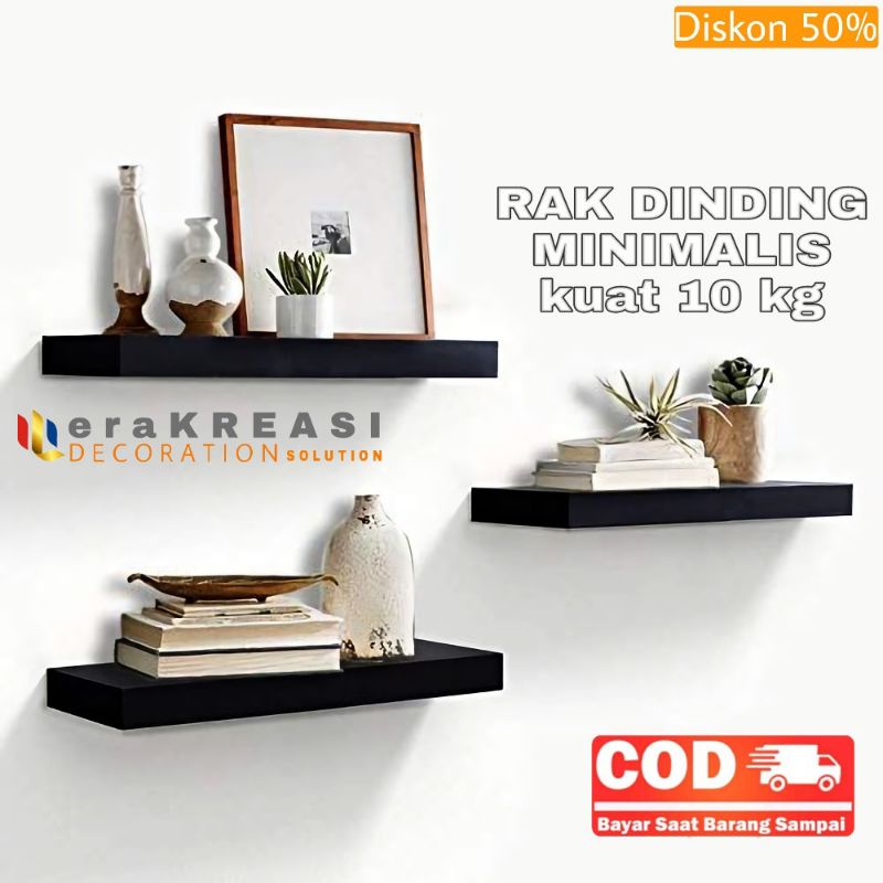 Jual Rak dinding papan ambalan Rak dinding minimalis Rak dinding tempel ...