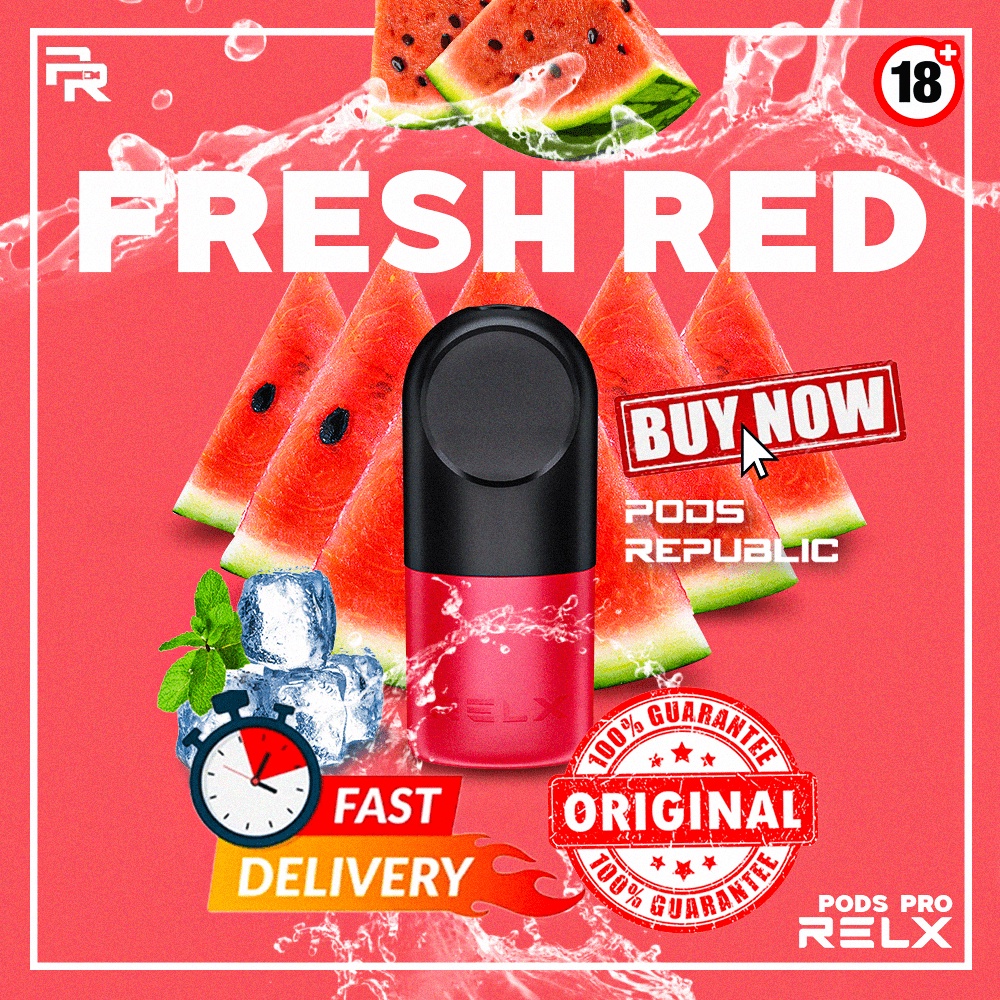 Jual RELX Pods Pro - Fresh Red (Watermelon) Indonesia|Shopee Indonesia