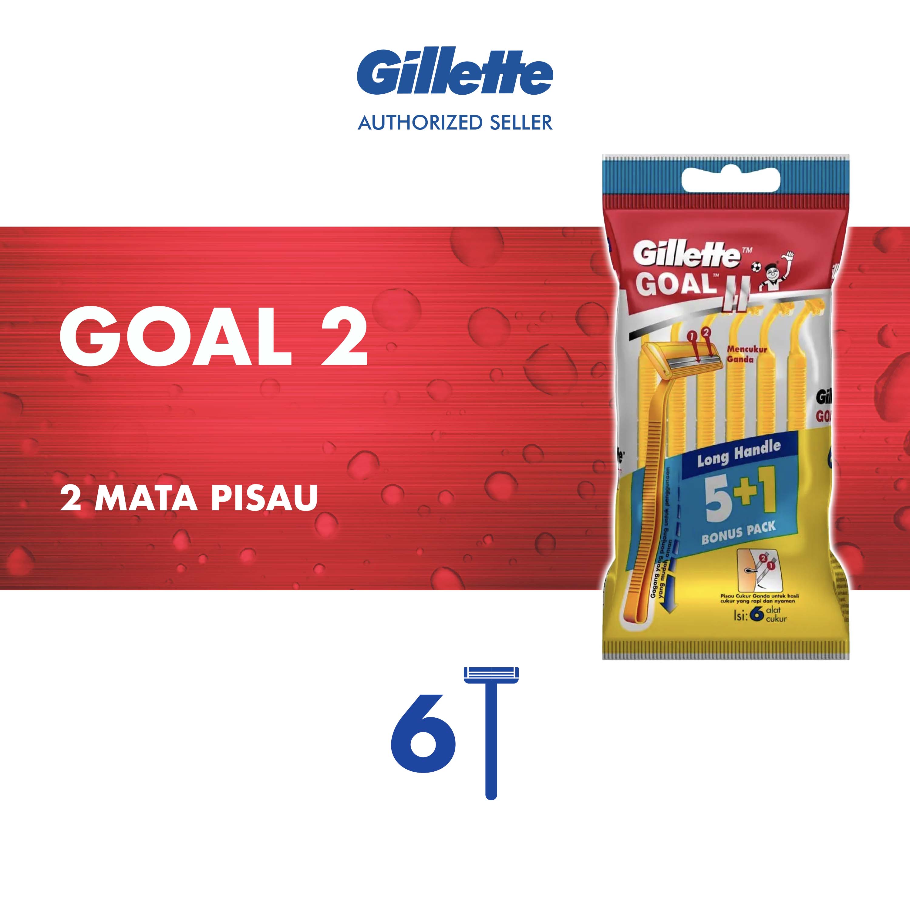 Jual Gillette Alat Cukur Goal 2 Isi 5 Razor Pisau Cukur Indonesia ...