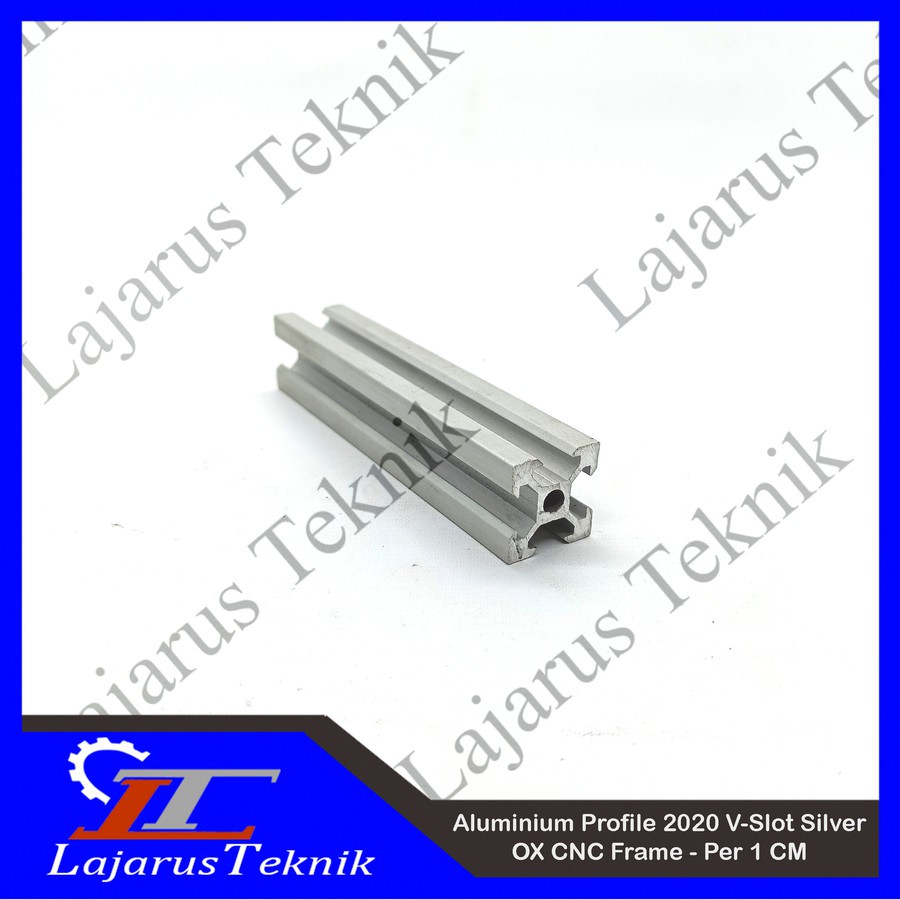 Jual Aluminium Profile 2020 / 20 20 V-Slot / Vslot / V slot Silver OX CNC Frame - Per 1 CM ...