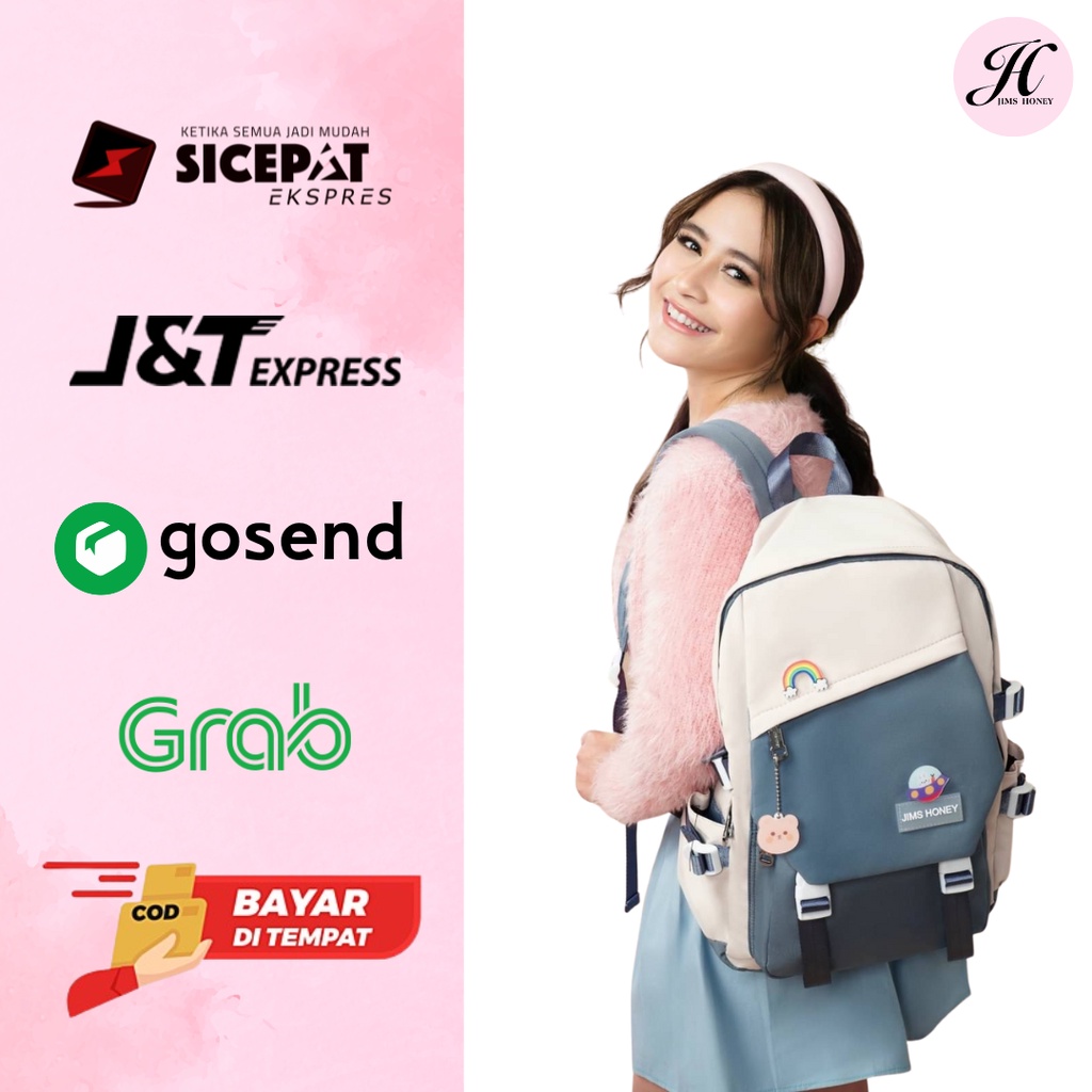 Jual Tas Ransel Backpack Jims Honey JOAN Tas Parasut Wanita Import ...