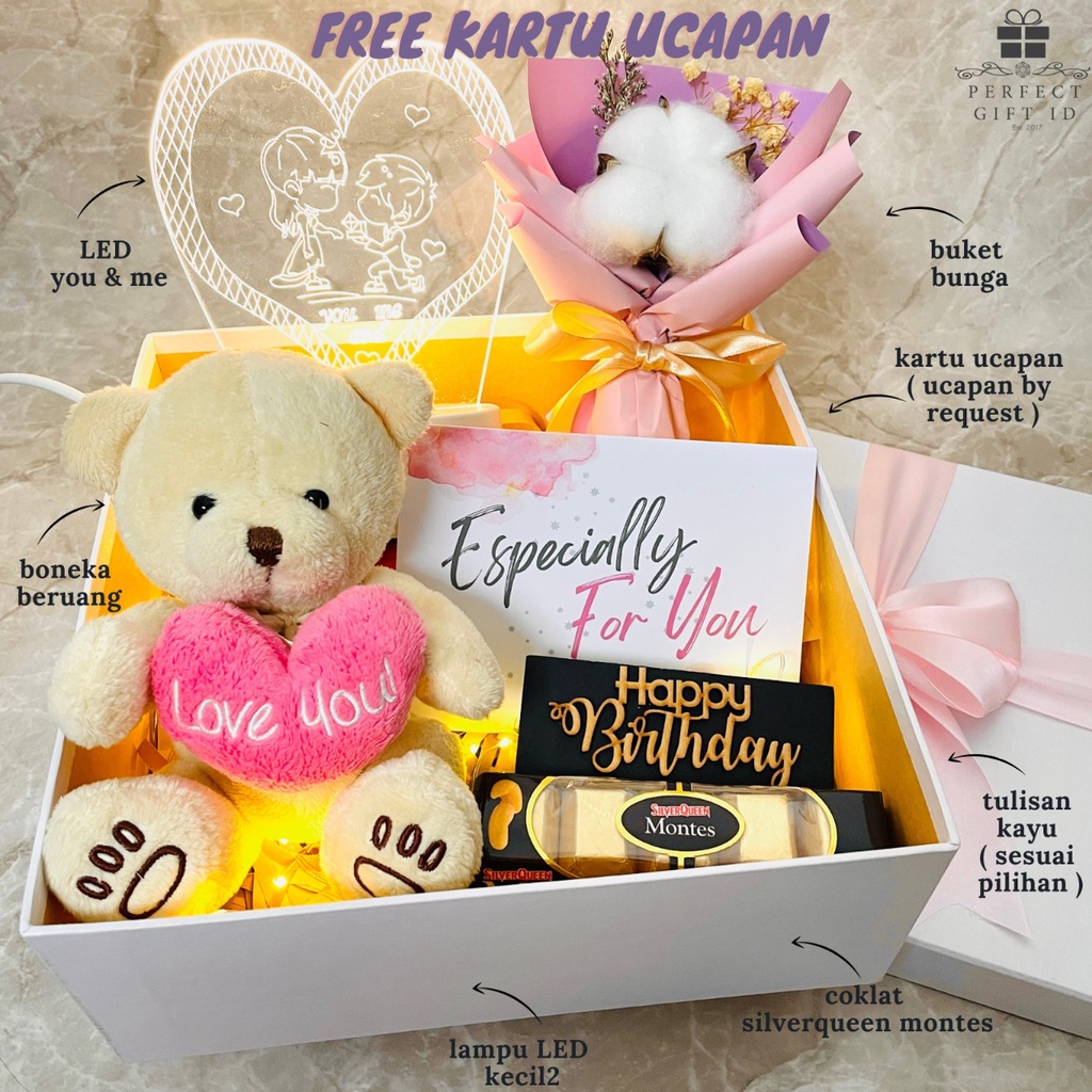 Jual Kado Ulang Tahun Cewek / Kado Anniversary / Kado Ultah / Hadiah ...