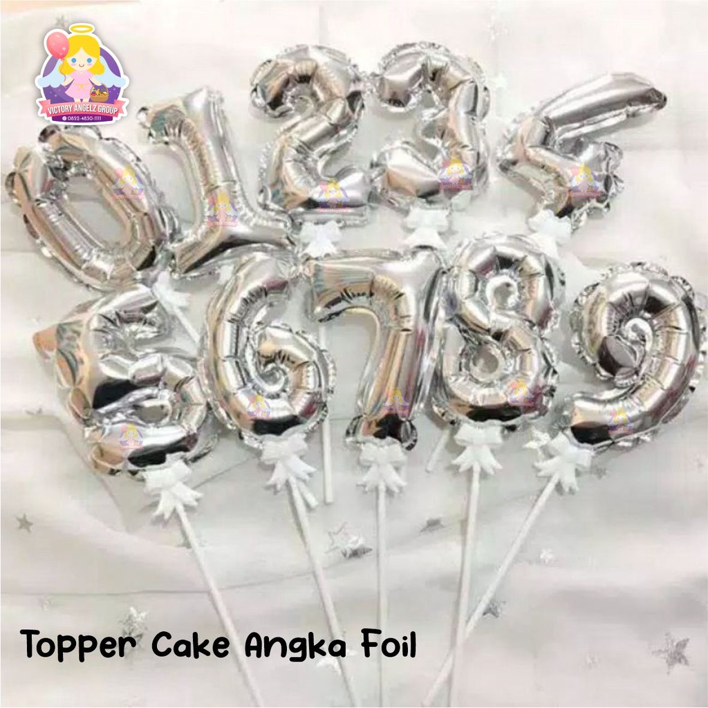 Jual Topper Cake Angka Foil | Shopee Indonesia