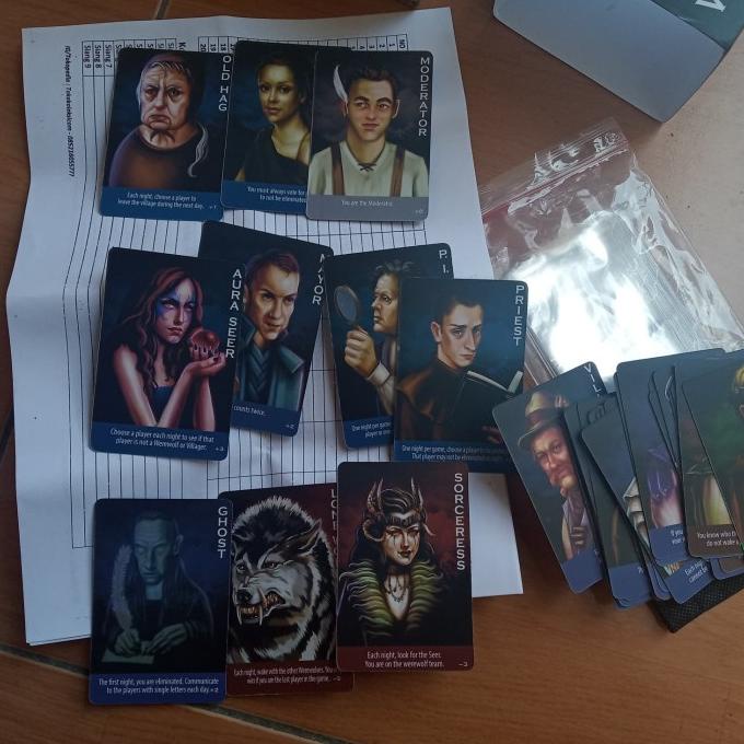 Jual SALE TERBATAS!!! WAREWOLF GAMES ULTIMATE EDITION40 KARTU MAFIA ...