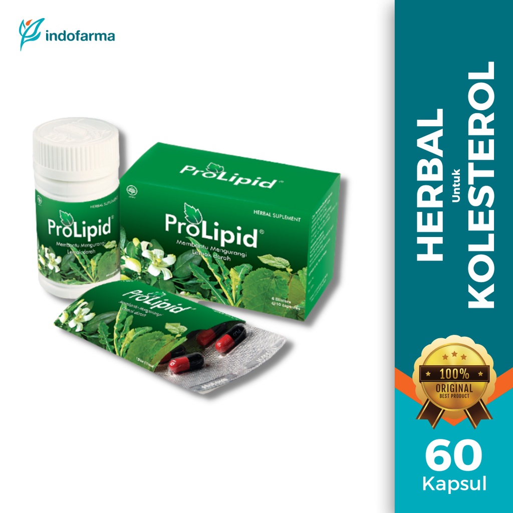 Jual Prolipid kemasan kotak atau botol isi 60 kapsul | Shopee Indonesia