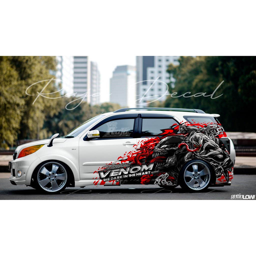 Jual Sticker Striping Decal Variasi Mobil Rush/Terios Disain Custom ...