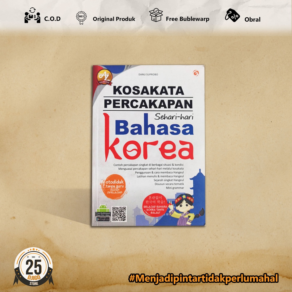 Jual Buku Bahasa : Kosakata Percakapan Sehari-hari Bahasa Korea | Shopee Indonesia