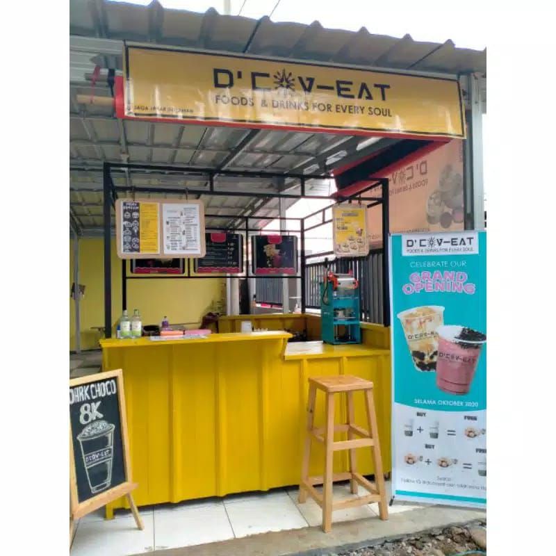 Jual booth container p 210 x l 120 cm +atap+kelistrikan 2 titik ...