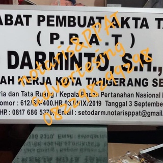 Jual Papan | Plang Papan Notaris&Ppat | Shopee Indonesia