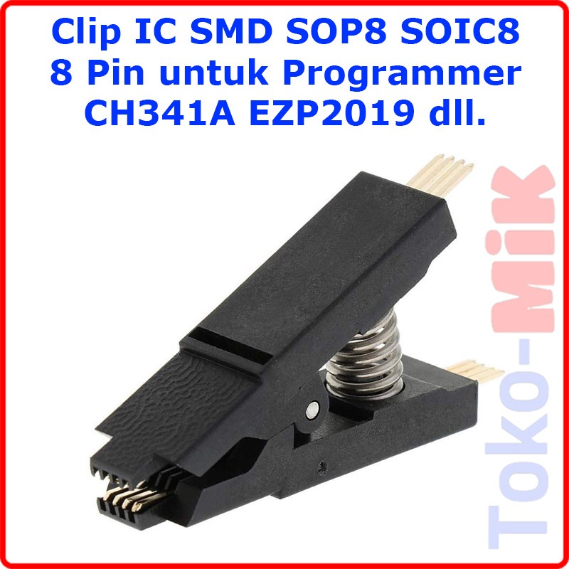 Jual TEST CLIP SOP8 SOIC8 JEPIT IC BIOS PENJEPIT TES KLIP PROGRAMMER ...