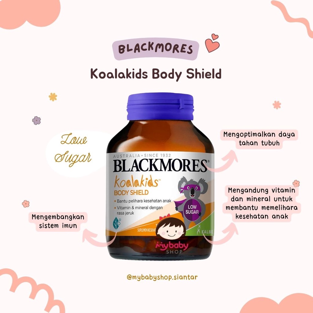 Jual Blackmores Koala Kids Body Shield (Isi 60 Tablet) | Shopee Indonesia