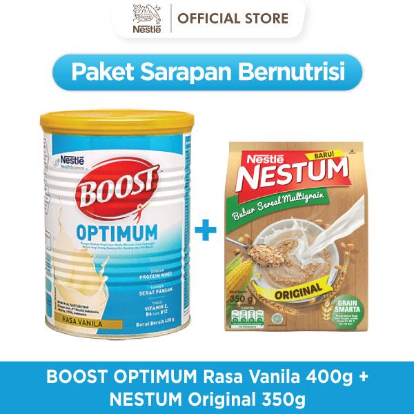 Jual NESTLE BOOST Optimum Susu Nutrisi Vanila Dewasa dan Lansia Kaleng ...