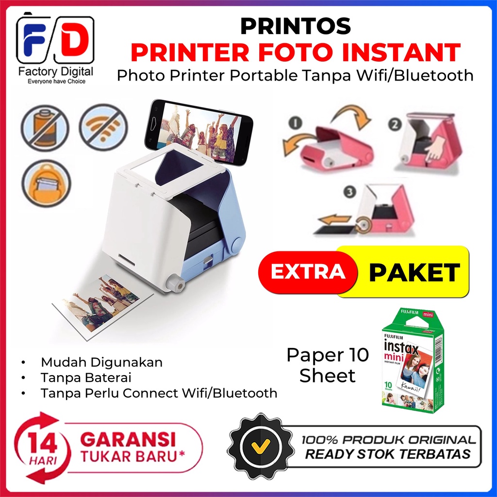 Jual Printoss Printer Photo Portable Japan - Printer Foto Instant Tanpa ...