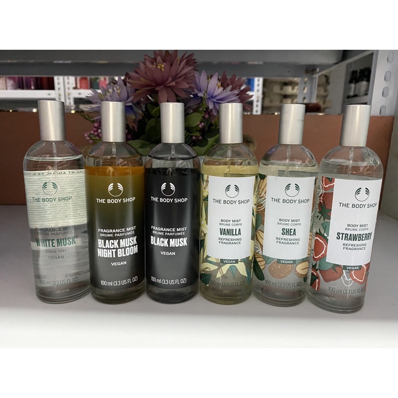 Jual SALE!!! The Body Shop Body Mist White Musk, Black Musk Night Bloom, Black Musk, Vanilla ...