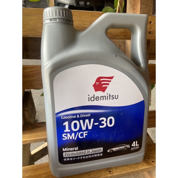 Jual Oli Mesin Mobil Idemitsu 10W-30 SM CF 4 Liter | Shopee Indonesia