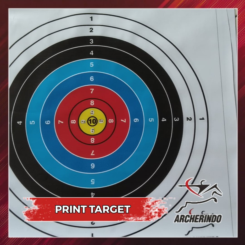 Jual Target Panahan - Print Target - Face Target ukuran 50x50 cm ...