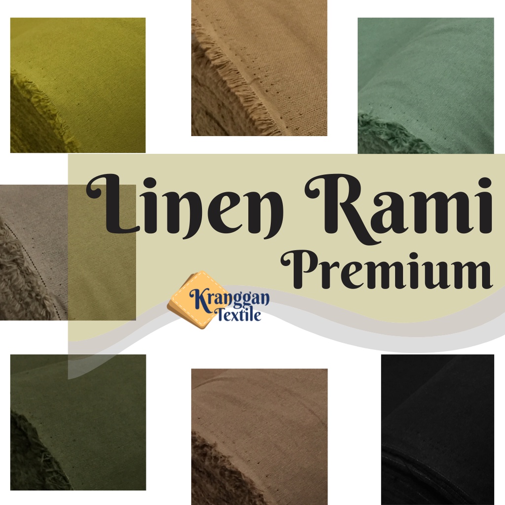Jual Bahan Kain Linen Rami Katun Premium Lebar 150cm | Shopee Indonesia