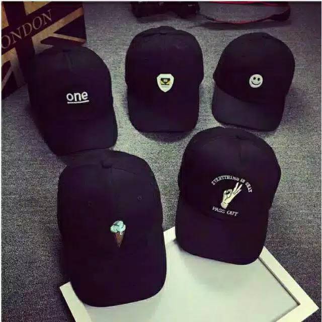 Jual Topi Request PAKAI LOGO Topi CUSTOM Bordir Nama Logo Gambar Bahan ...